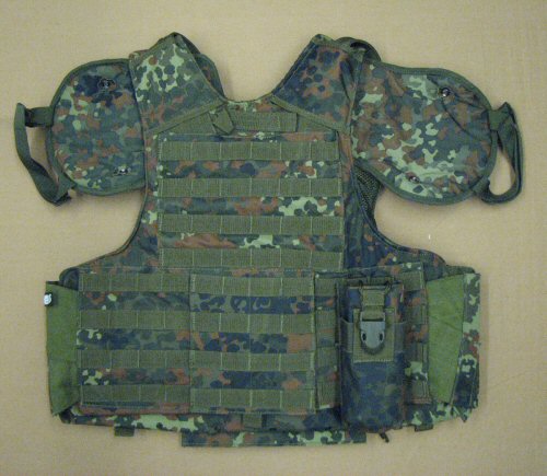 Flecktarn MOLLE Vest with Pouches