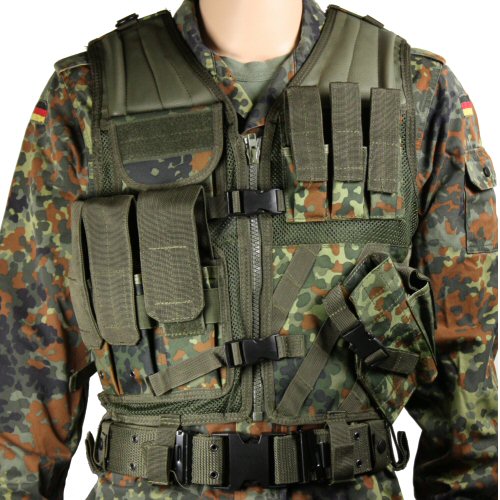 Flecktarn Tactical Crossdraw Vest